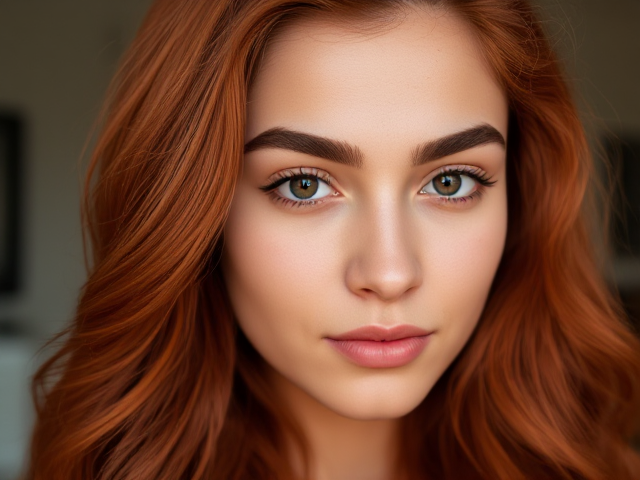 EpicImag — Arched high dark eyebrows, tanned European teenage girl ...